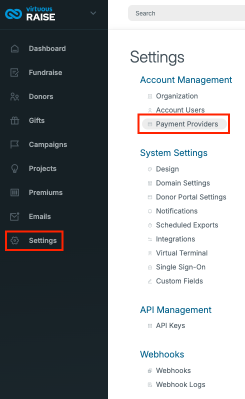 How Do I Configure New Gateways? – RaiseDonors by Virtuous