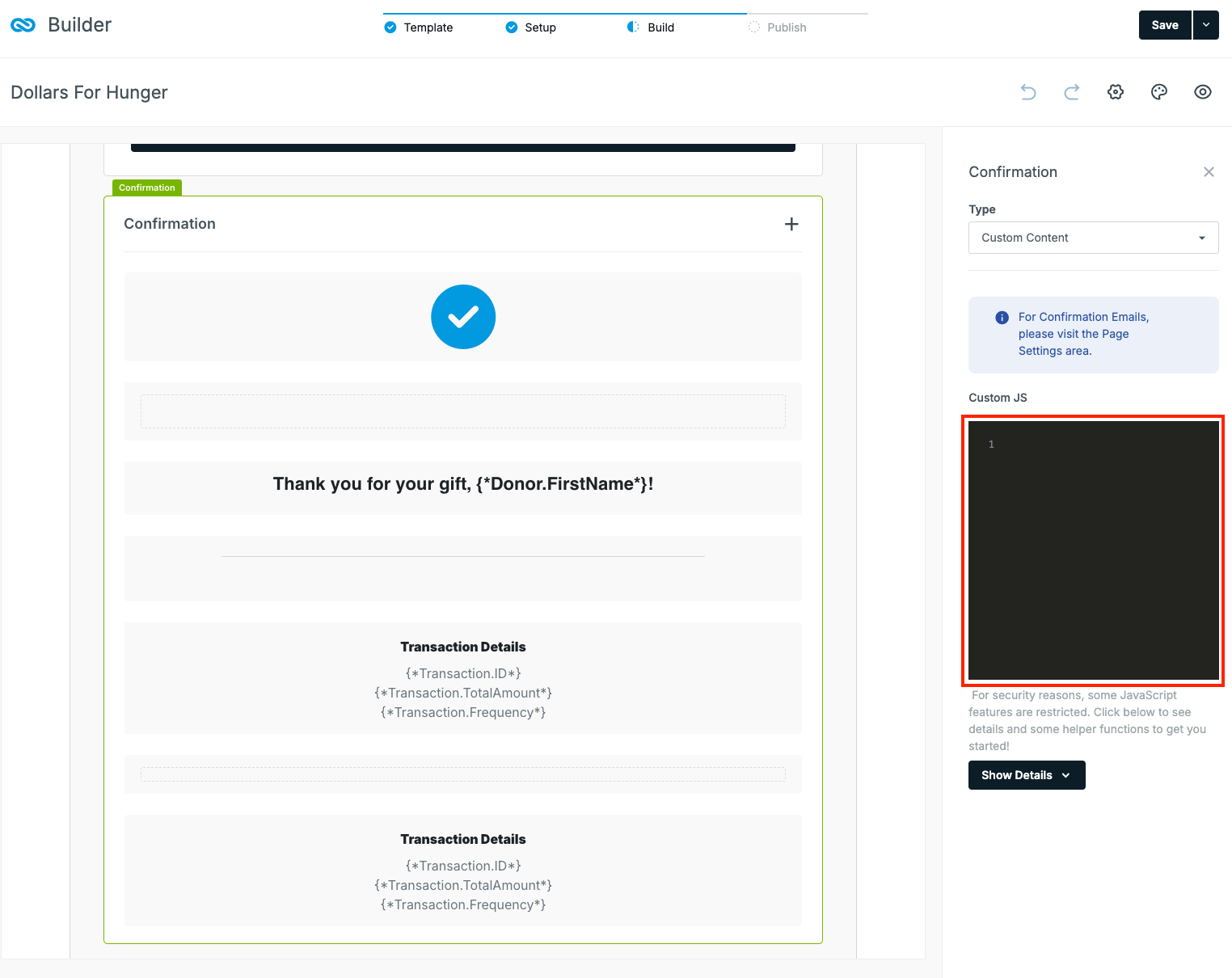 Inserting Css And Javascript In Pages And Forms Raisedonors By Virtuous