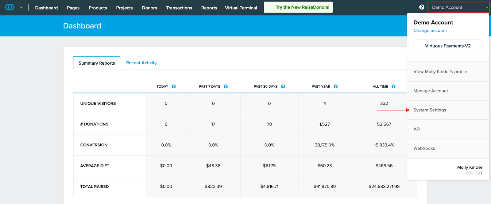 How Do I Disable the Legacy RaiseDonors Virtuous CRM+ Integration ...