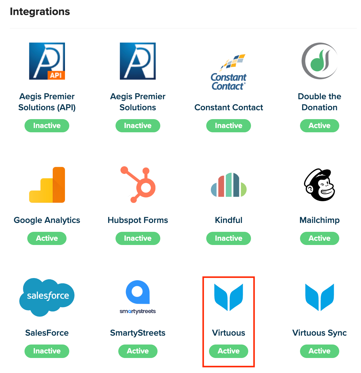 How Do I Disable the Legacy RaiseDonors Virtuous CRM+ Integration ...